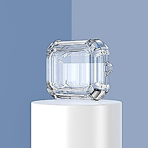 Clear Case for Airpods 3 2021 3rd Generation Case Cover for Women Men Premium Skin Silicone Full Protective Case Cover for Airpod 3 Gen with Keychain, Clear