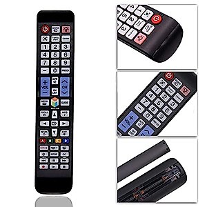 Riry Replacement Universal Samsung TV Remotes Compatible with All of Samsung Remote Control for Smart TV LCD LED HD TV with Backlight-NO Setup Required Universal Remote