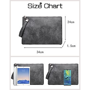 HANDAFA Patchwork Western Clutch Evening Handbag Color Block Clutch Bag Wristlet Handbags For Women(Black)