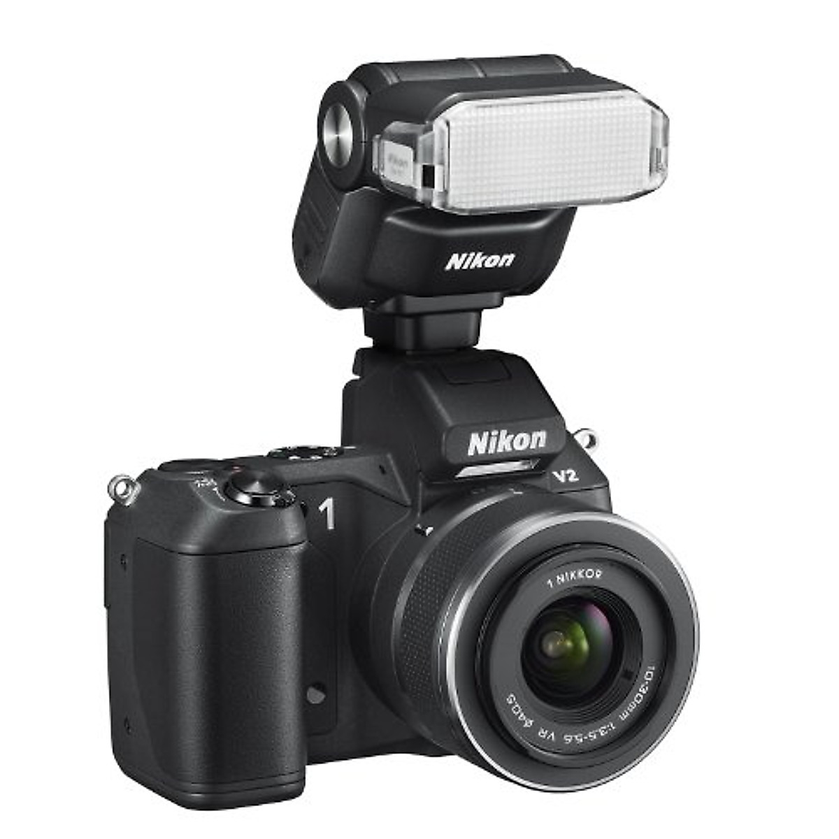 Nikon DSLR Nikon 1 V2 Double lens kit Black N1V2WLKBK - International Version (No Warranty)