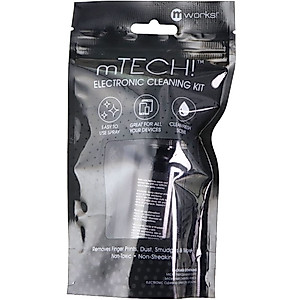 mTech! Electronic Cleaning Kit with Spray Bottle & Cloth [Travel Size] Screen Cleaning Kit for Smartphones, Tablets, TVs, Laptops and All Tech with Plush Microfiber Cloth and Screen Shine Formula