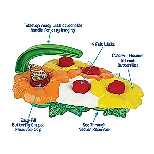 Insect Lore Deluxe Butterfly Feeder with Wildflower Seeds