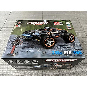 WLtoys 104018 1:10 2.4G Racing Remote Control Car 55KM/H 4WD Large Alloy Electric Remote Control Crawler Children's Toy (104018 1 * 2200mAh)