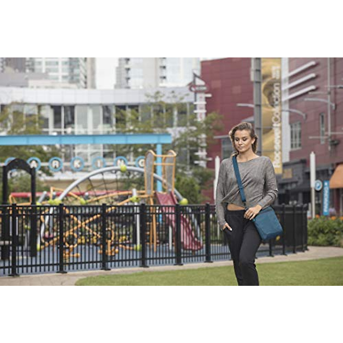 Travelon Anti-Theft Active Small Crossbody, Teal, 43126 380