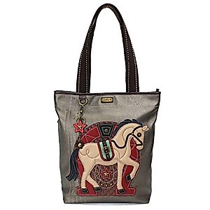 Chala Handbags Horse Everyday Zip Tote Shoulder Bag