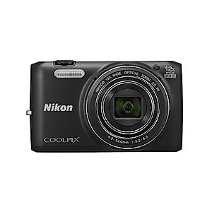 Nikon COOLPIX S6800 16 MP Wi-Fi CMOS Digital Camera with 12x Zoom NIKKOR Lens and 1080p HD Video (Black) (Discontinued by Manufacturer)