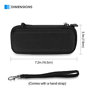 ProCase Hard Case for Electric Trimmer and Shaver, Travel Organizer Carrying Bag for QP2520 QP2530 QP2620 QP2630 -Black