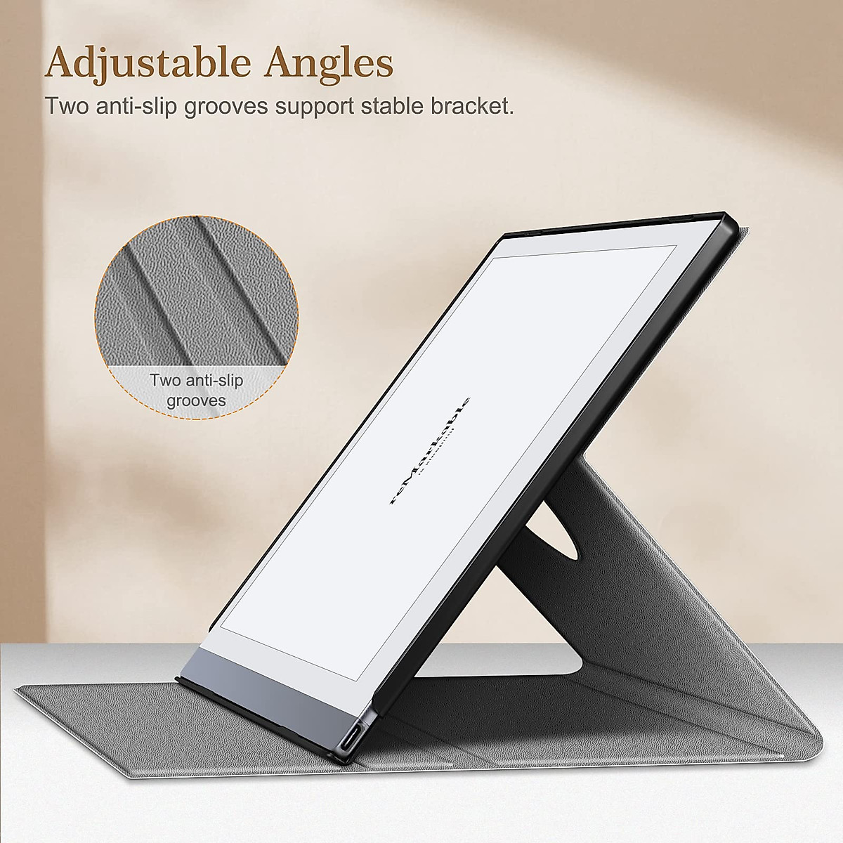 Fintie Case for Remarkable 2 Digital Paper Tablet 10.3 inch (2020 Released) - Premium PU Leather Rotating Cover with Card Slot + Slim Lightweight Book Folio Cover with Pen Holder