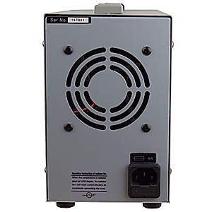 Tekpower TP3005T Variable Linear DC Power Supply, 0-30V @ 0-5A with Alligator Test Leads (110V Input)