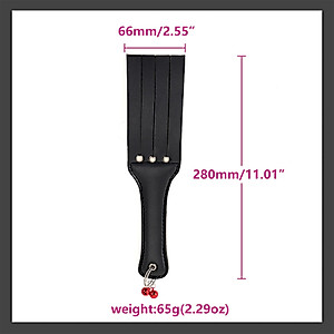 SM Spanking Paddles Leather Sexual Whip, Leather BDSM Whip Flirting Fantasy Sex Toys Flogger Spanking Sex Crop for Punish Cosplay Kinky Restraint Bondage Spanking Training…