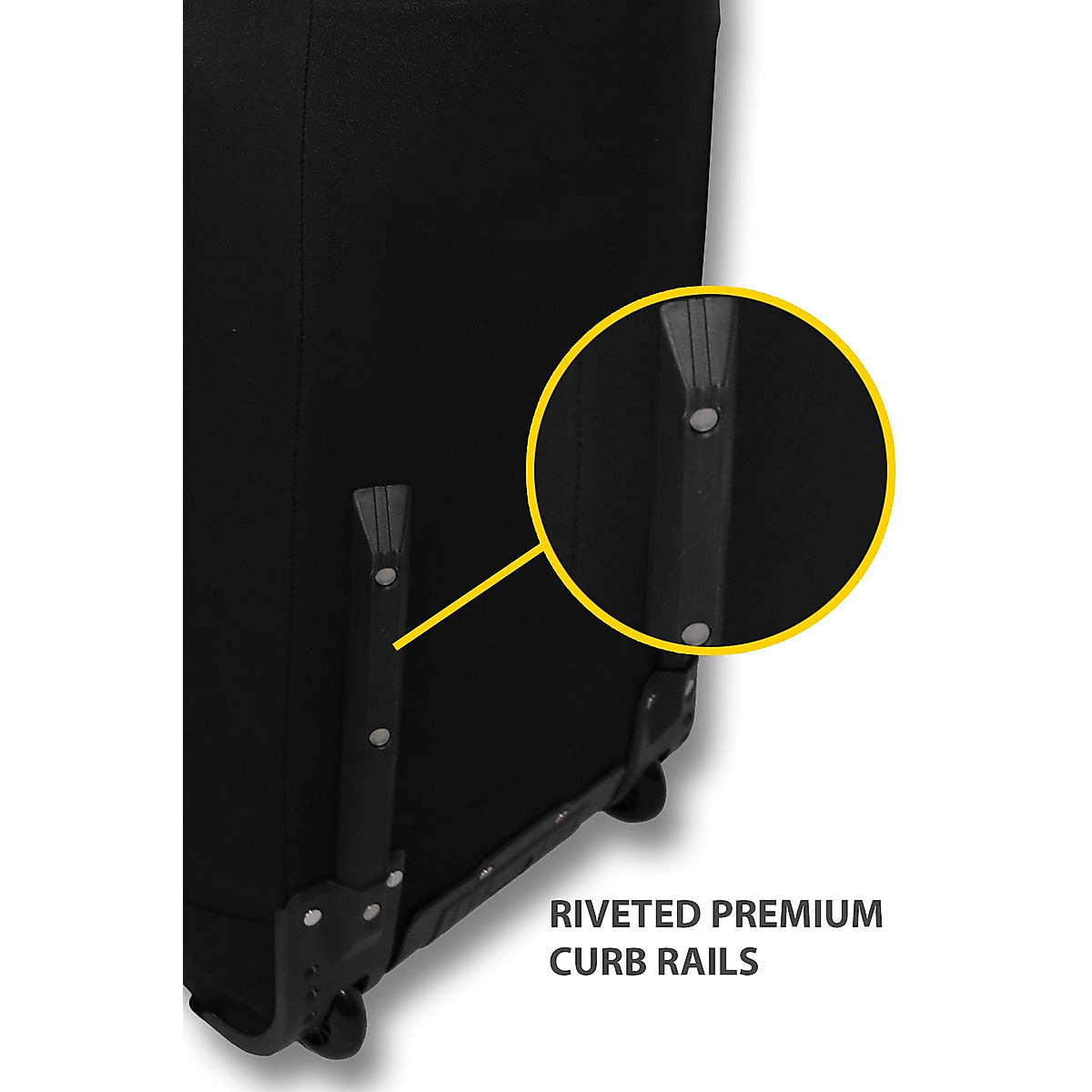 CaddyDaddy CDX-10 Padded Golf Travel Bag Cover with Large Pockets - Heavy Duty, Wheeled Golf Bag Travel Cover, Lightweight