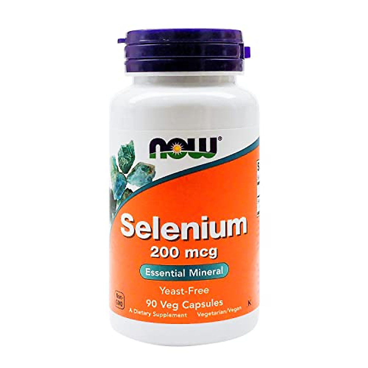 NOW Supplements, Selenium (L-Selenomethionine) 200 mcg, Essential Mineral*, 90 Veg Capsules