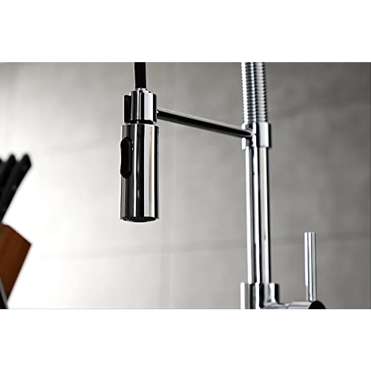 Kingston Brass LS8771DL Concord Pre-Rinse Kitchen Faucet, 8" in Spout Reach, Polished Chrome