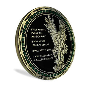 U.S. Army Values Military Coins Soldier Creed Challenge Coin
