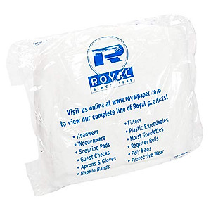 Royal 21" White O.R. Cap, Disposable and Latex-Free, Package of 100