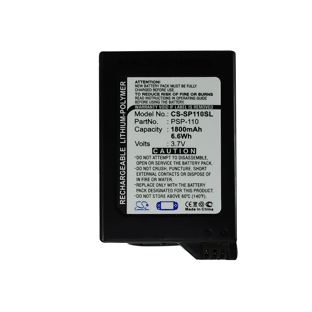 Cameron-Sino CS Backup Battery for Sony Game, PSP, NDS PSP-1000, PSP-1000G1, PSP-1000G1W, PSP-1000K, PSP-1000KCW, PSP-1001, PSP-1006
