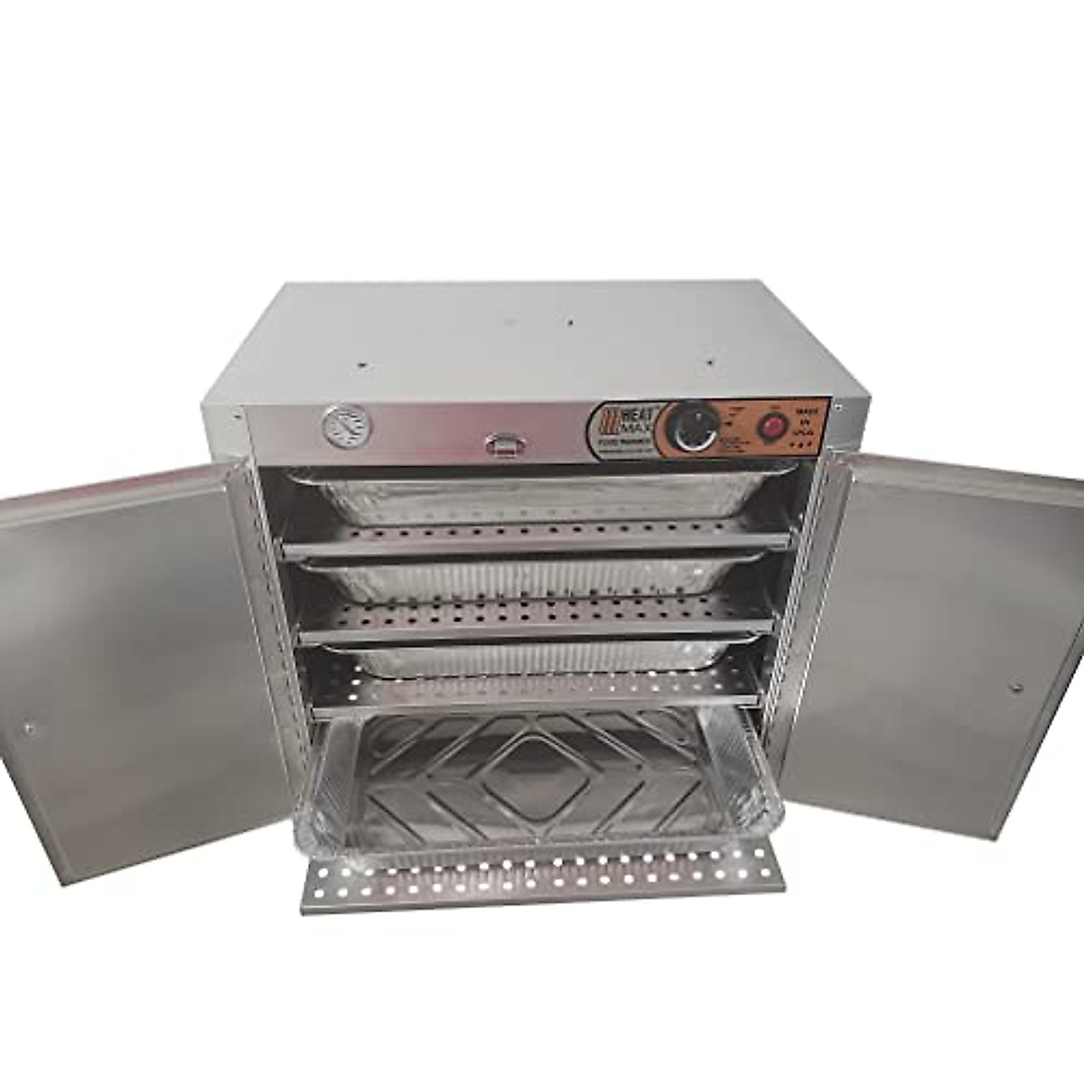 HeatMax 25x15x24 Commercial Hot Box Catering Food Warmer, Hot Food, Pizza, Pastry, Empanada, Patty, Concession, Heated Case