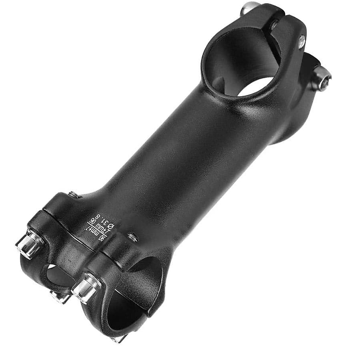 ZECHAO Adjustable Bike Stem,Bike Alunimium Alloy Handlebar Stem 31.8mm for Most Bike, Road Bike, Mountain, BMX, Cycling Bike Stem (Color : Black, Size : 31.8 * 60mm)