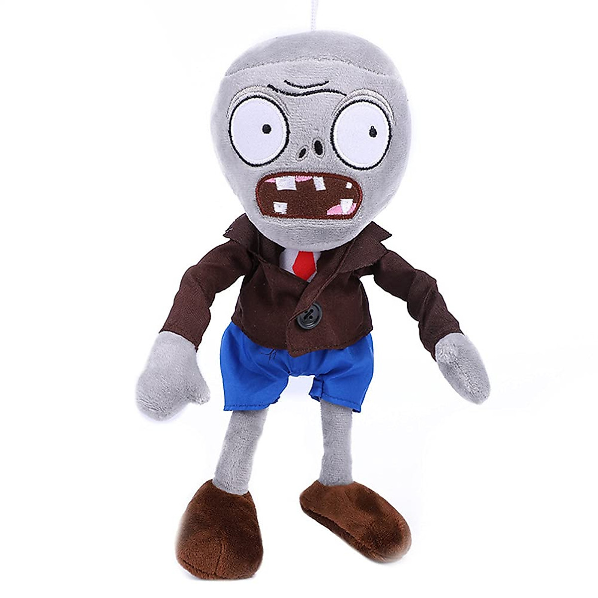 JHESAO 12" PVZ Plush Zombies Brown Coat Toys Normal Zombies PVZ 1 2 Stuffed Soft Doll Gray Zombies New