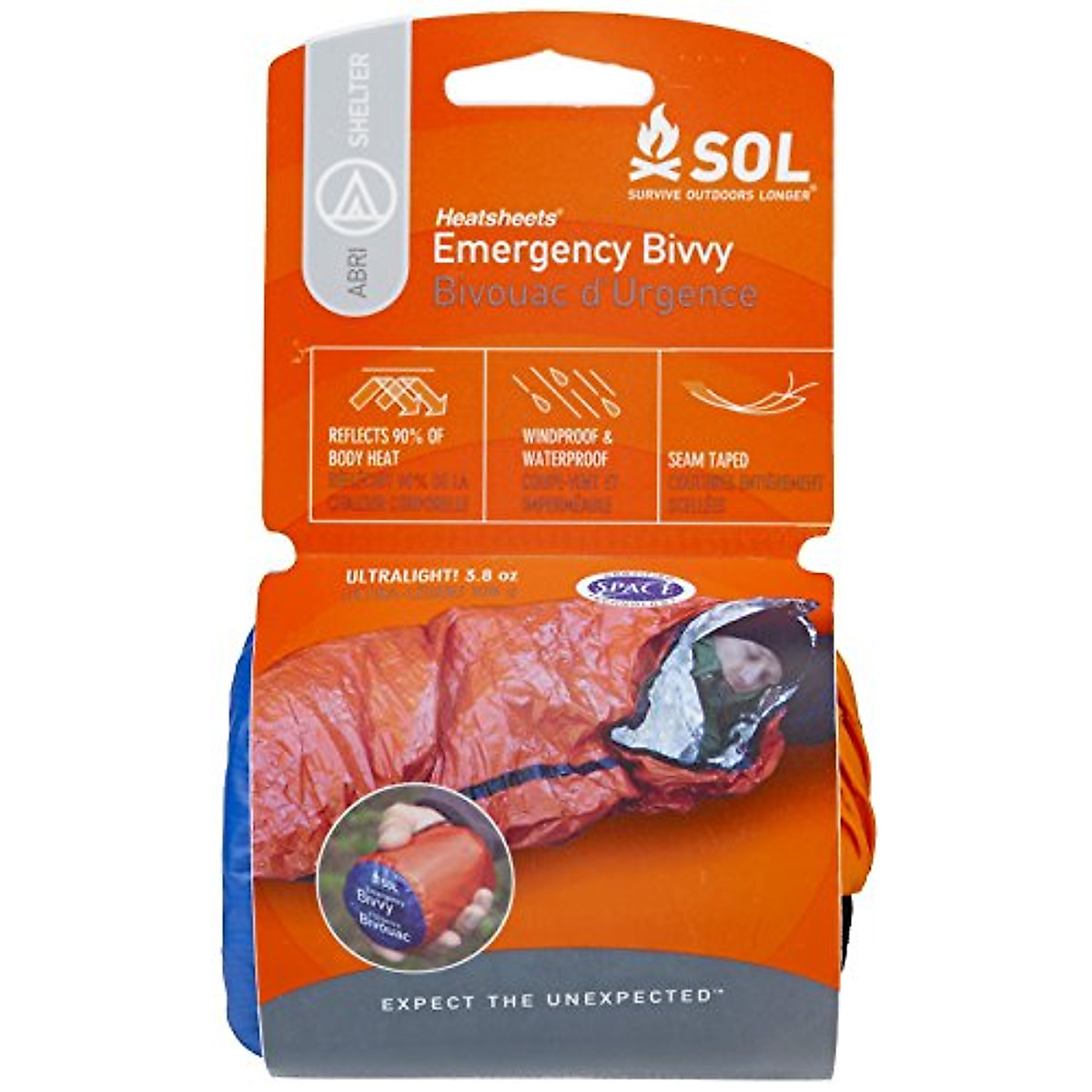 S.O.L. 90% Reflective Lightweight Emergency Bivvy