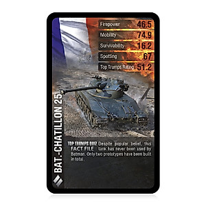 Top Trumps Card Game World of Tanks - Family Games for Kids and Adults - Learning Games - Kids Card Games for 2 Players and More - Kid War Games - Card Wars - for 6 Plus Kids