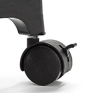 The Lakeside Collection Rolling Garment Rack with Shelving - Portable Storage Rack