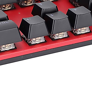 Kafuty-1 USB Mechanical Keyboard, 104 Keys Ergonomic PC Gaming Keyboard with 20 Kinds of Light Modes, Red Switch, for Win XP 7 8 10, for OS X 10.2 and Above(red)