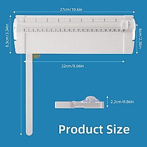 cobee Portable Mini Paper Cutter, A4 A5 Craft Paper Trimmer Portable Scrapbooking Tool Small Paper Cutter for Label Cardstock Photos