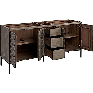 Signature Hardware 482231-NOTOP Devora 72" Double Vanity Cabinet Only - Less Vanity Top