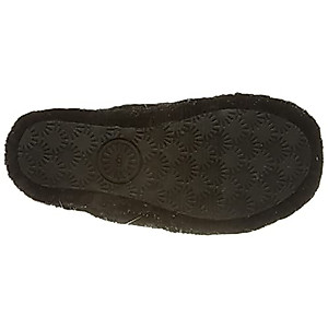 UGG Women's Fluff Yeah Metallic Sparkle Slipper, Black, 8