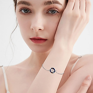 JUSTKIDSTOY Hummingbird Bracelet 925 Sterling Silver Cute Bird Daisy Adjustable Chain Bracelet with Crystal Hummingbird Jewelry Birthday Gifts for Women