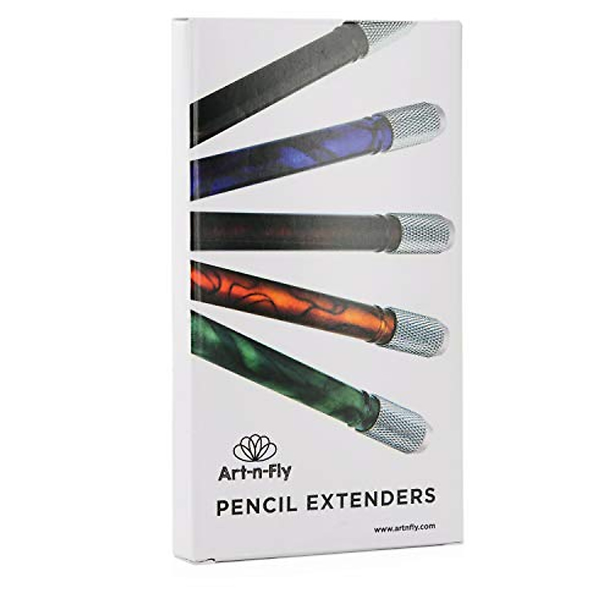Art-n-Fly Pencil Extenders Set of 5 Pencil Lengthener for Color Pencils