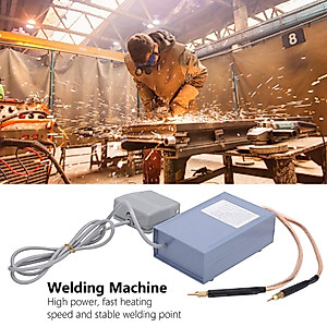 Junlucki Mini Spot Welder, 5000W Spot Welding Machine DIY Portable Adjustable Spot Welder Pen with Foot Switch Battery Spot Welder Spot Welding Equipment for 0.2MM Nickel Strip 18650 Battery(US)