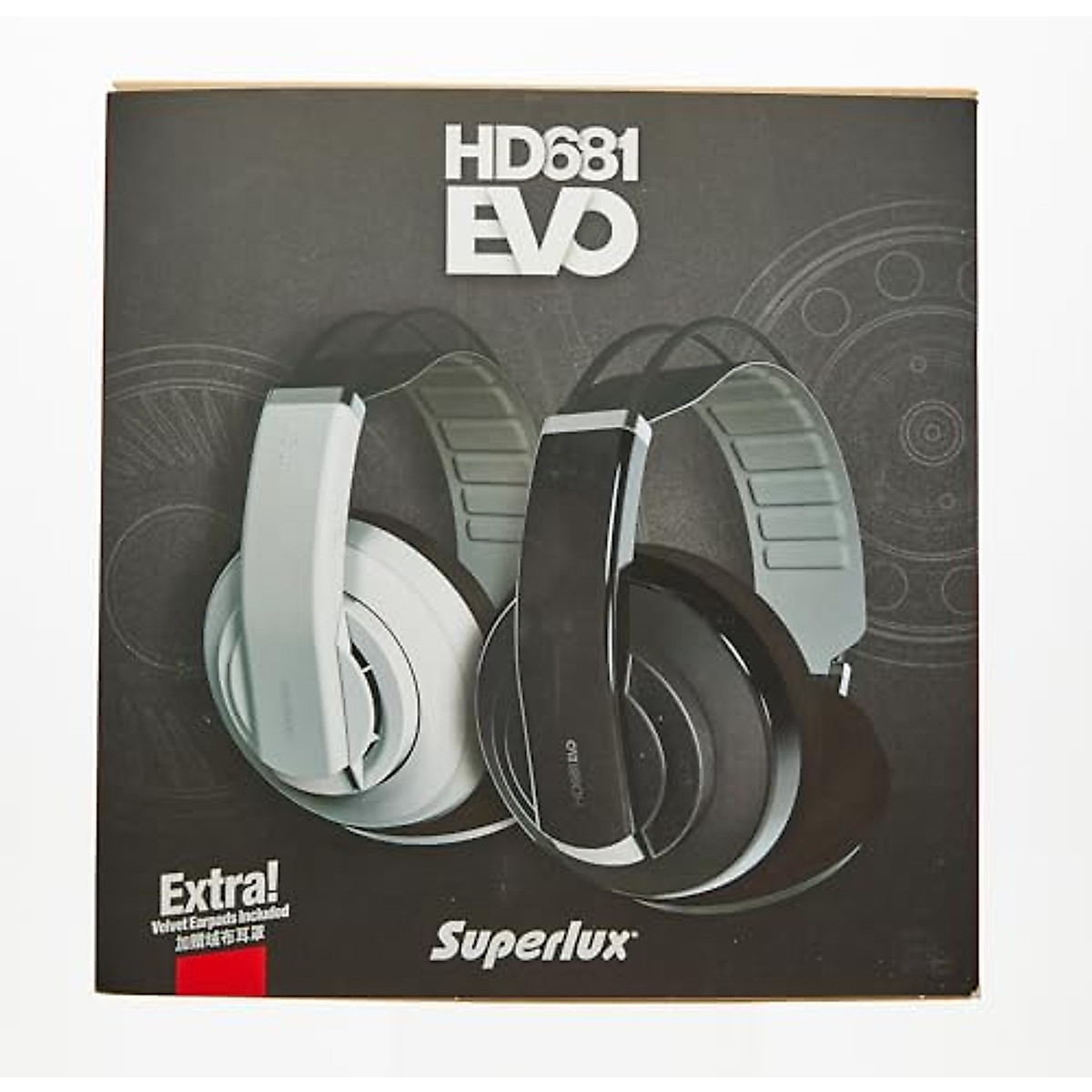 Superlux HD-681 EVO Professional Monitoring Headphones, White