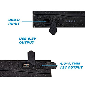 Camojojo Double Trail Camera Solar Panel 12V/1A 5.5V/1.5A Foldable Solar Charger Kit Waterproof IP66 with Build-in 3000mAH Rechargeable Lithium Polymer Battery Hunting Accessory