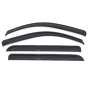 Auto Ventshade [AVS] Outside Mount Ventvisor / Rain Guards | Fits 2015 - 2024 Ford Edge - Smoke, 4 pcs. | 94930
