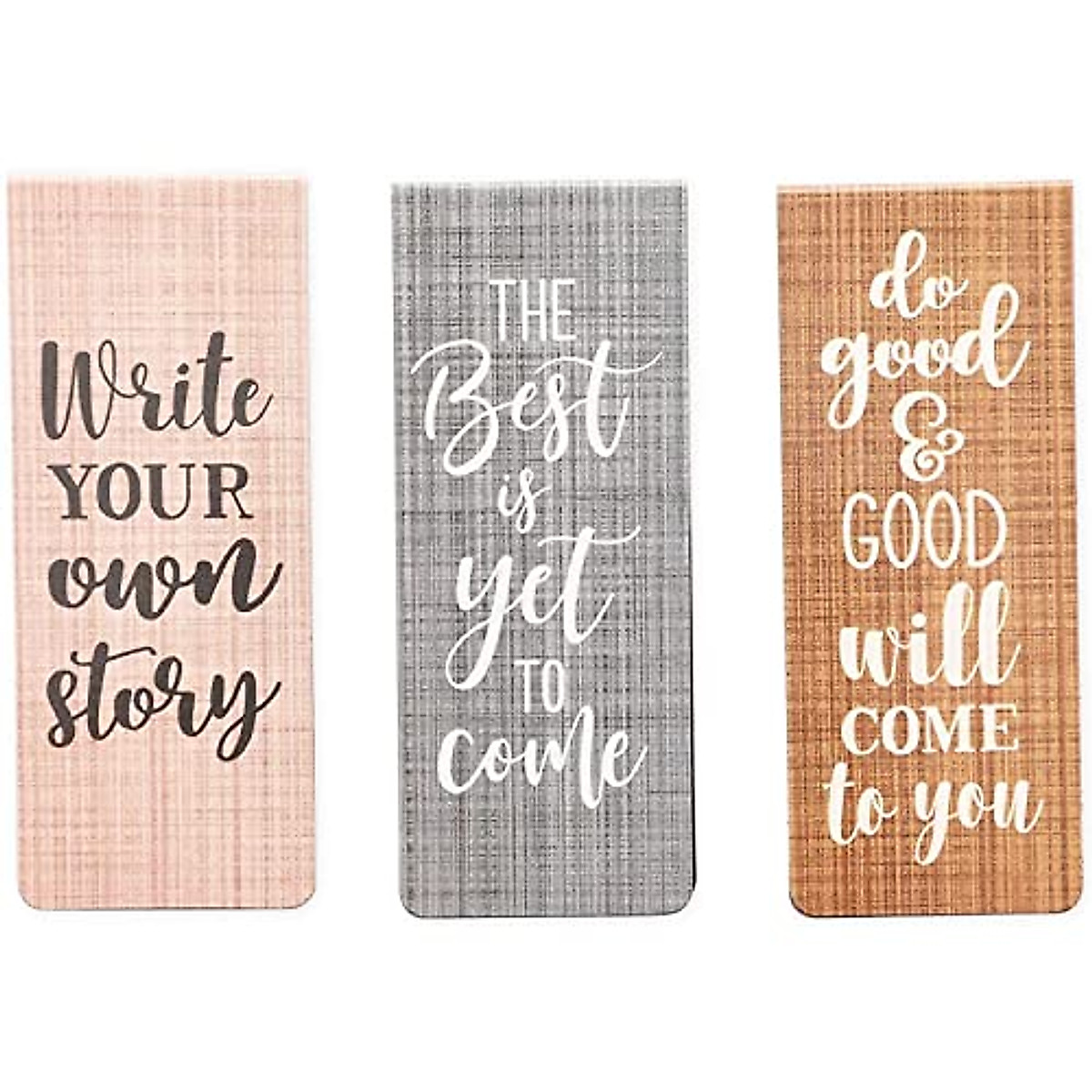 36-Pack Inspirational Magnetic Bookmarks for Women with Motivational Quotes, Bulk Magnet Page Clips for Students, Teachers, Office, Reading, 6 Designs (2.5x1 in)