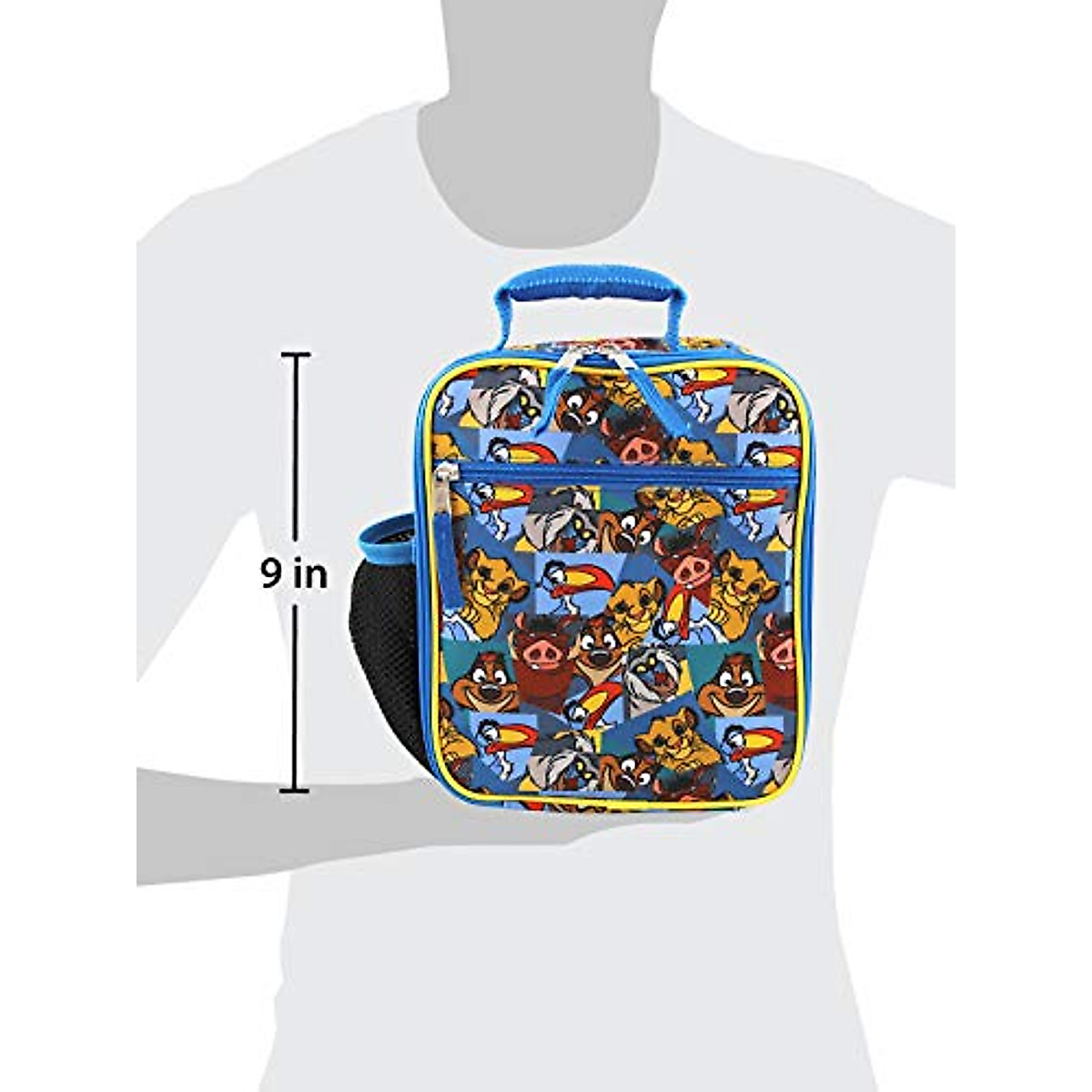 Disney The Lion King Boy's Girl's Soft Insulated School Lunch Box (Blue, One Size)