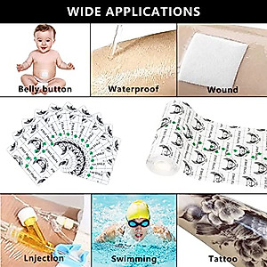 KeyEntre Tattoo Aftercare Bandage 6" x 1 Yard - Second Skin Bandage for Faster Tattoo Healing Recovery and Skin Care Protection - Tattoo Skin Waterproof Bandage - Transparent Film Waterproof(Black)