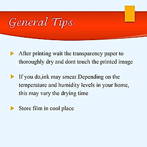 KOALA Transparency Film for Inkjet/Laser Jet Printers - 8.5 x 11 Inch 20 Sheets Printable Transparency Paper for OHP Film Overhead Projector Film or Craft Projects