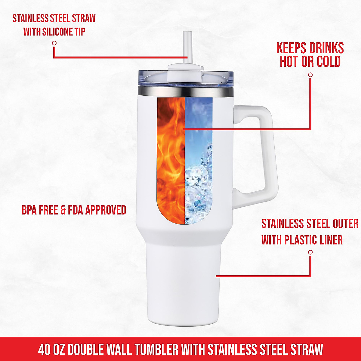 Dog Gifts, Dog Mug : 40 oz Tumbler with Handle and Straw, Travel Coffee Mug, Insulated Tumblers, Coffee Tumbler - Dog Mom Gifts for Women, Dog Lover Gifts, Dog Gifts for Women (Aussie Dog Gifts)