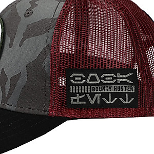 Star Wars TV Series Mandalorian Crest Embroidered Patch Trucker Hat Gray