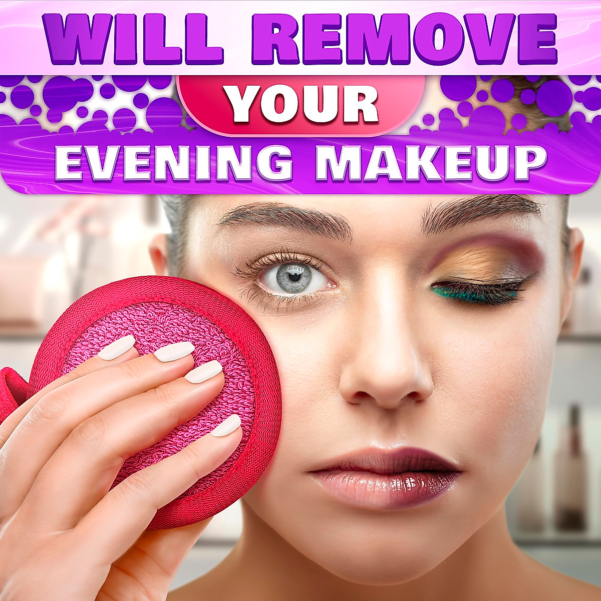 Makeup Remover Cloth Exfoliating Face Scrub - 3Pcs Microfiber Cloth Facial Blackhead Remover Reusable Eye Makeup Remover Pads Face Cleansing Wipes for Women, Men - Exfoliating Washcloth Acne Wipes