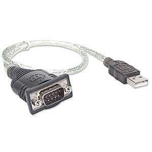 MANHATTAN USB to Serial Converter Connects One Serial Device to A USB Port (205146)