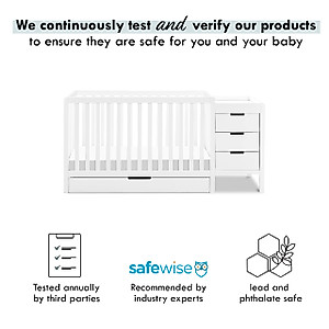 Carter's by DaVinci Colby 4-in-1 Convertible Crib & Changer Combo