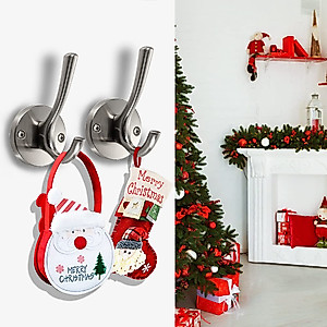 ZUONAI Coat Hooks 8 Pack Bathroom Hooks for Wall Robe Hook Decorative Metal Clothes Hooks for Hanging Coats and Hat Hooks Towel Hooks for Bathrooms