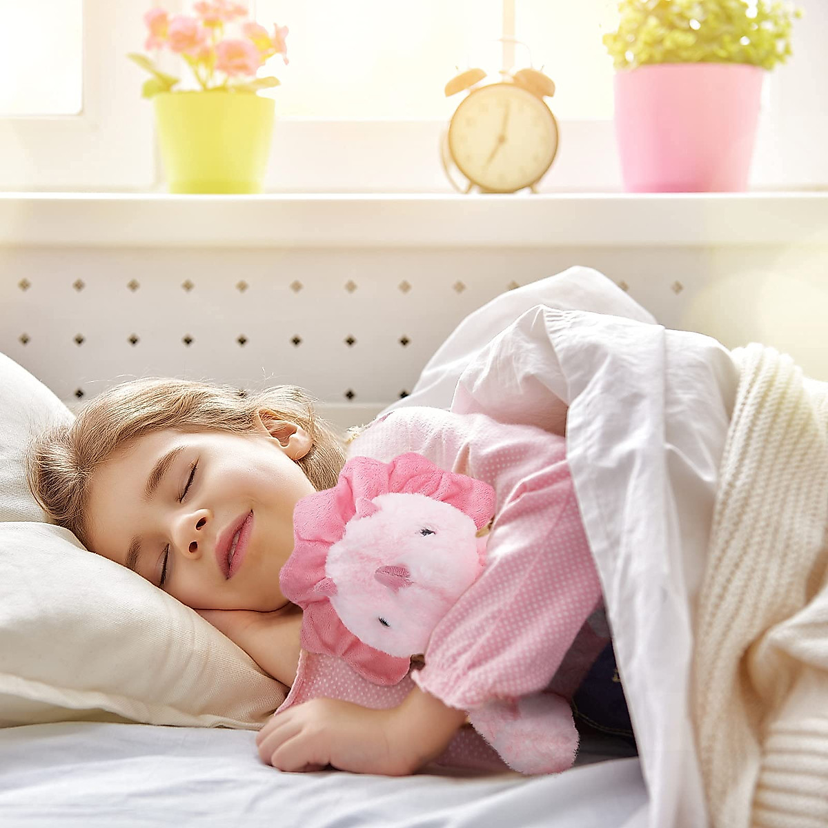 VANLINNY Dinosaur Stuffed Animals, Pink Dinosaur Triceratops Toy for Kids, Cute 9" Dinosaur Stuffed Baby Plush, Christmas/Birthday Gift for 3 4 5 6 7 Years Old Girls/Boys