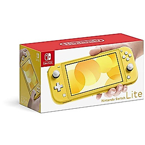 Nintendo 2020 Switch Lite Console Family Christmas Holiday Bundle - Yellow, 5.5" Touchscreen Display, Built-in Plus Control Pad, Speakers, WiFi, Bluetooth 4.1, NexiGo 128GB MicroSD Card Bundle