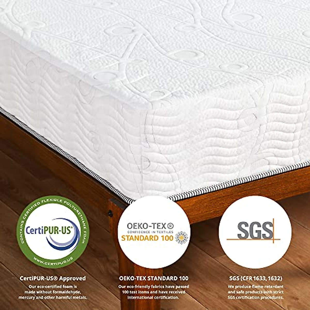 Olee Sleep 10 in Omega Hybrid Spring Mattress Twin 10SM02T