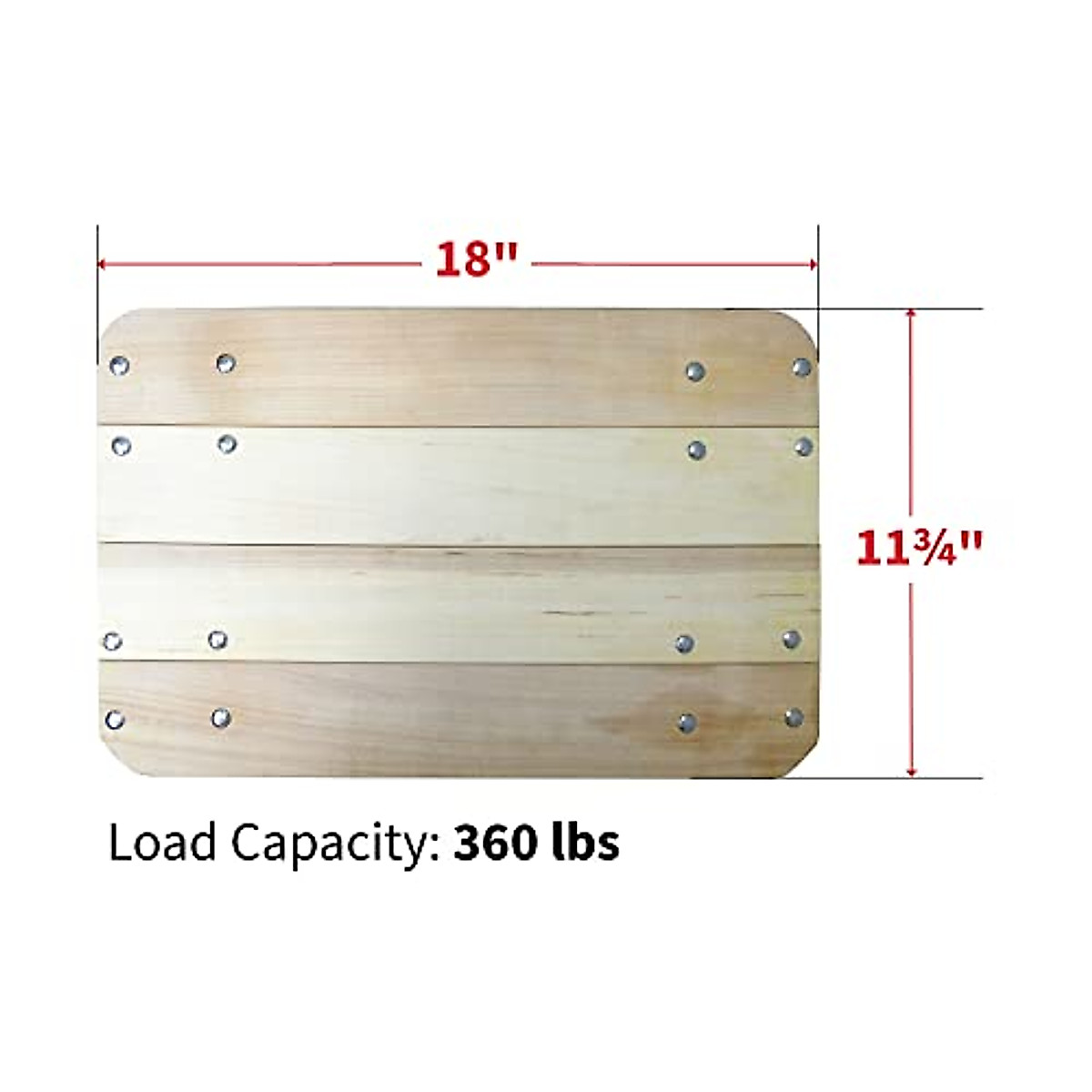 Shepherd Hardware 9854 Solid Wood Plant Dolly, 12-Inch x 18-Inch, 360-lb Load Capacity
